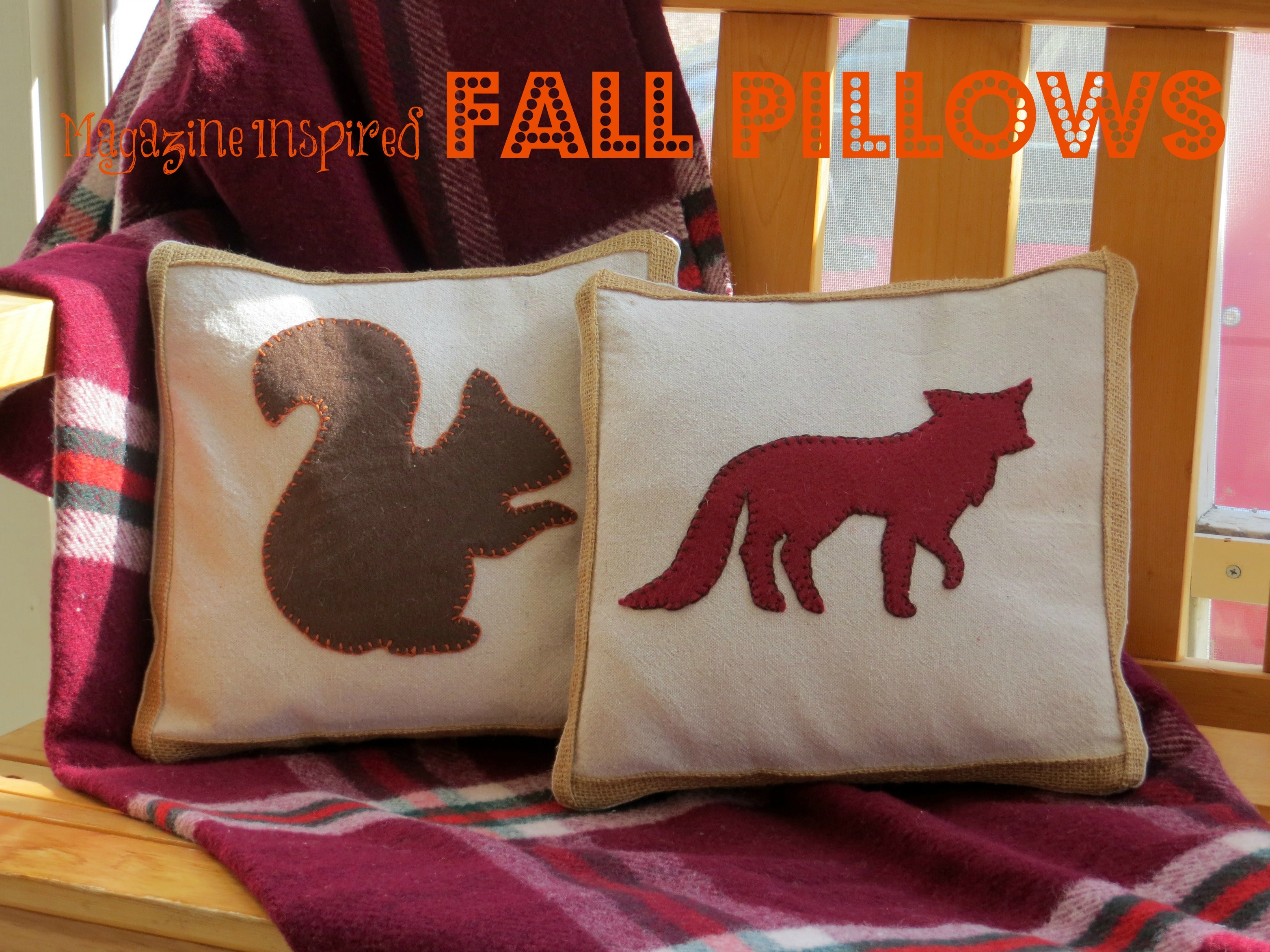 Magazine Inspired Fall Pillows - Sweet Pea
