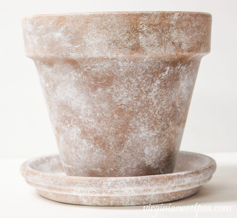 DIY Aged Pots with a Vintage Image - Sweet Pea