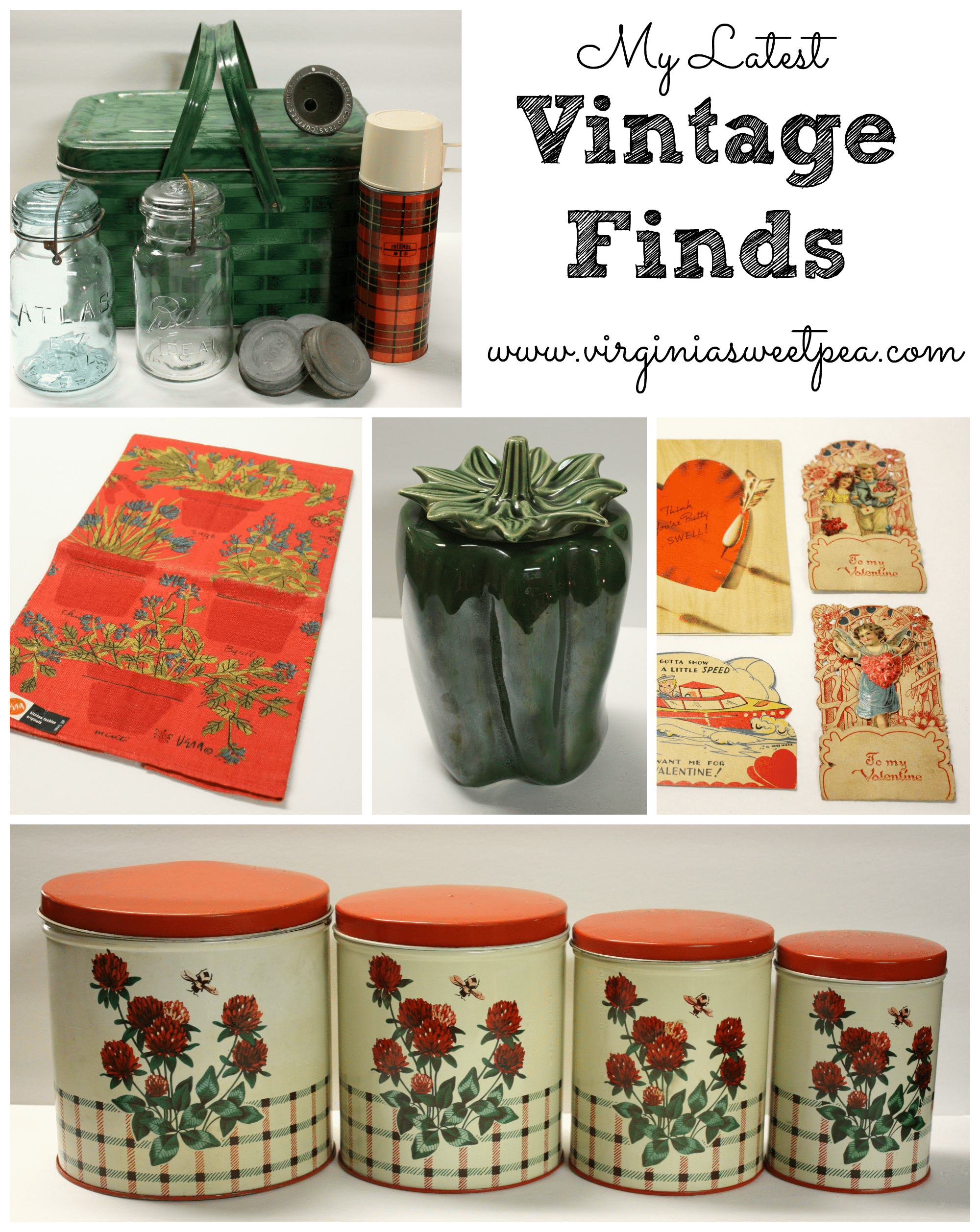 My Latest Vintage Finds - Sweet Pea