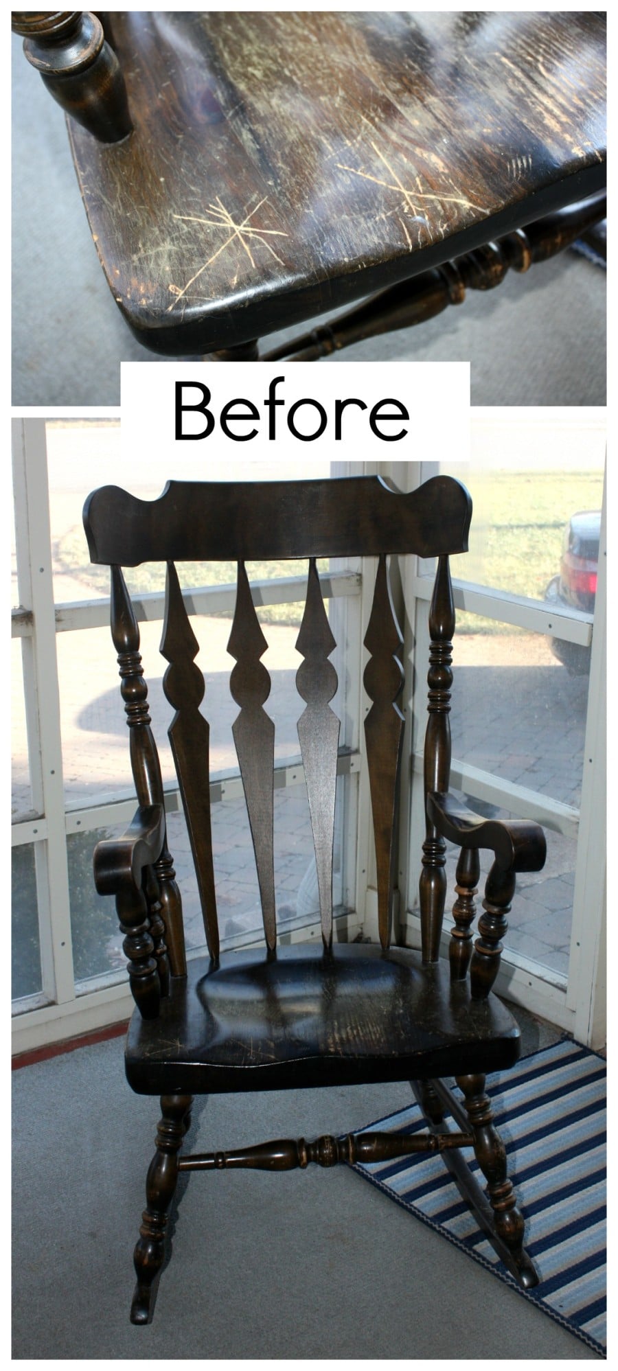 Themed Furniture Day – Rocking Chair Makeover - Sweet Pea