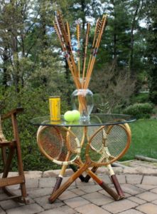 DIY Vintage Tennis Racket Basket - Sweet Pea