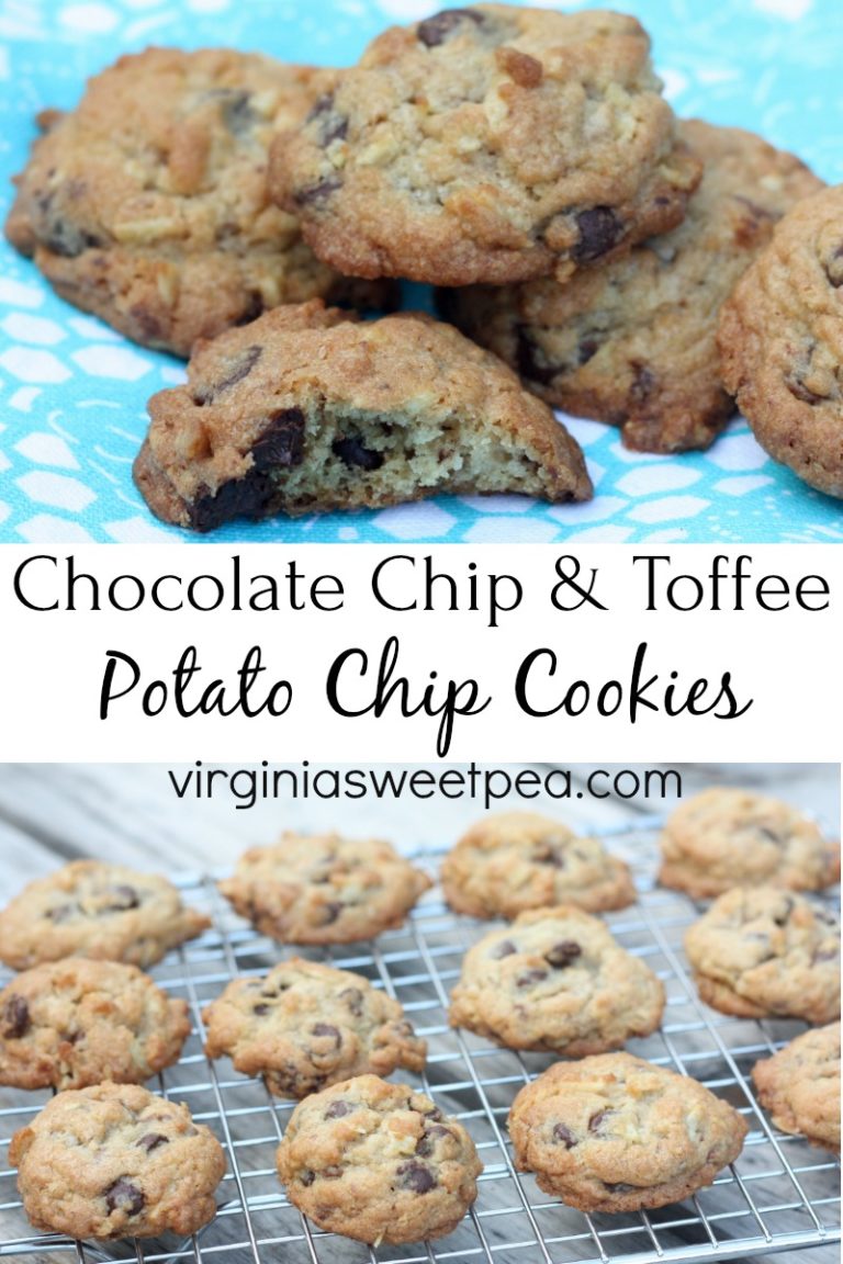 Chocolate Chip & Toffee Potato Chip Cookies - Sweet Pea