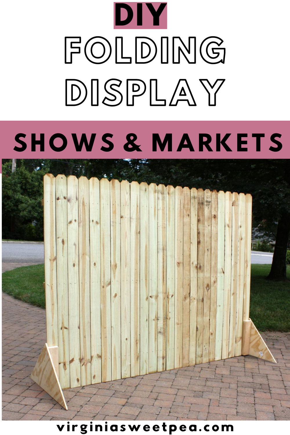 DIY Folding Display for Shows and Markets - Sweet Pea