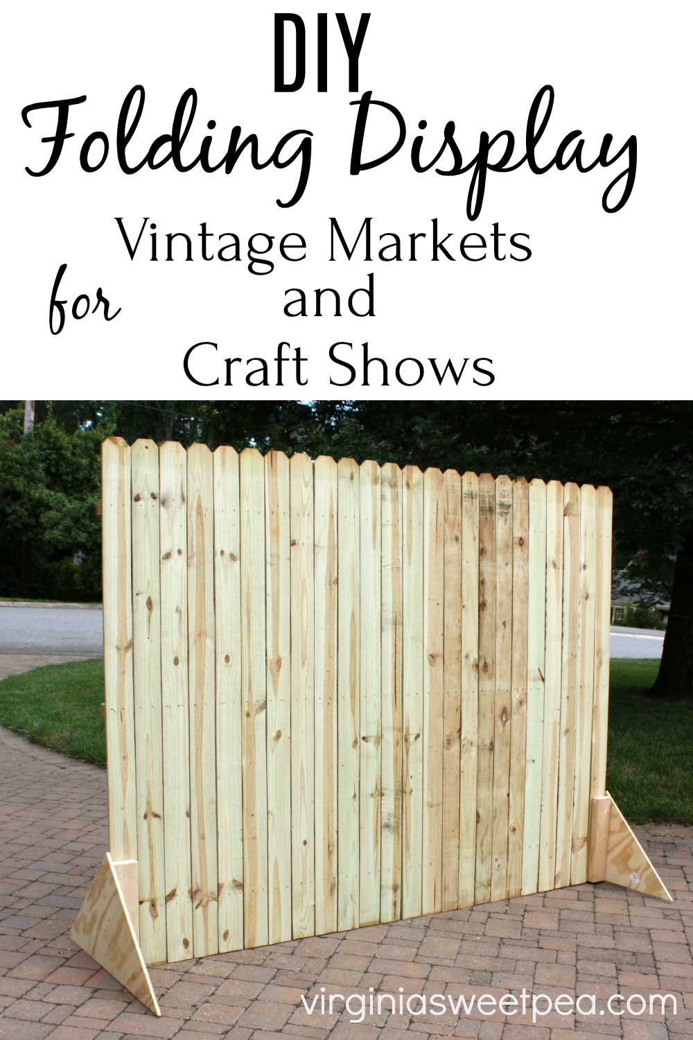 DIY Folding Display for Shows and Markets - Sweet Pea