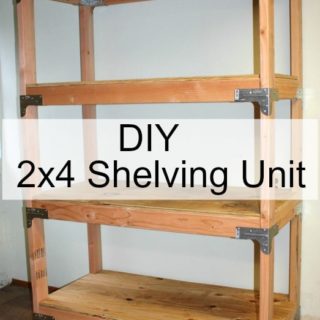 DIY 2x4 Shelving Unit - Sweet Pea