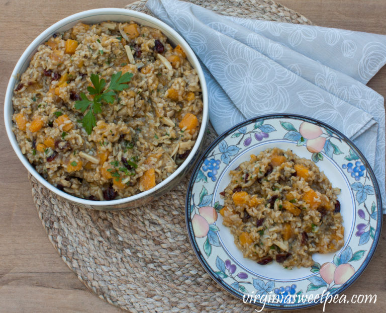 Butternut Squash Rice Pilaf - Sweet Pea