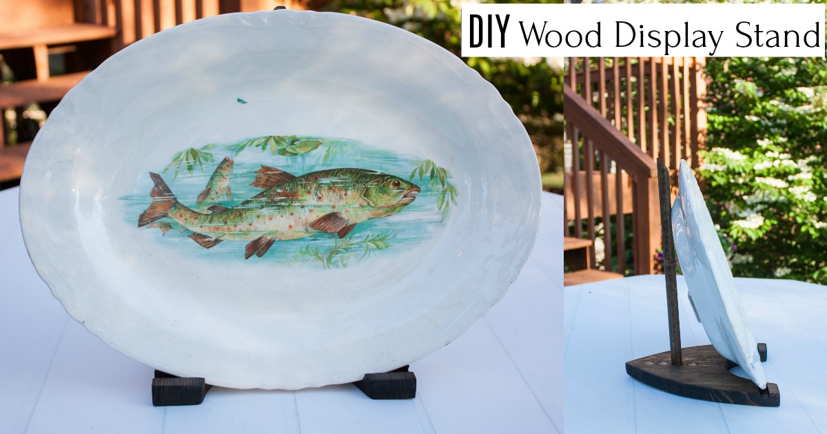DIY Adjustable Wood Display Stand for Plates or Art - Sweet Pea