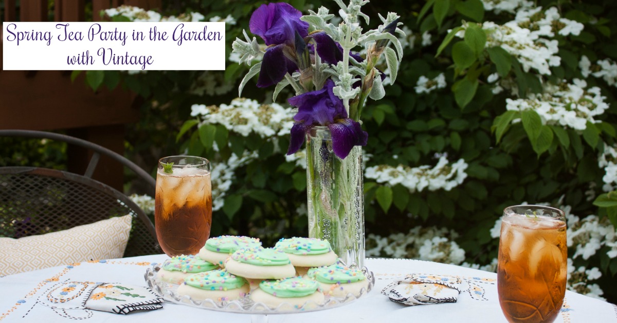 Spring Tea in the Garden with Vintage - Sweet Pea