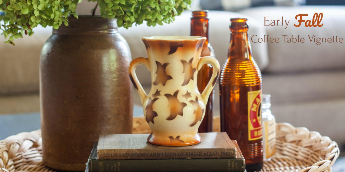 Early Fall Coffee Table Vignette - Sweet Pea