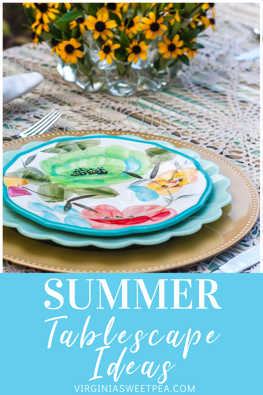 Late Summer Tablescape - Sweet Pea