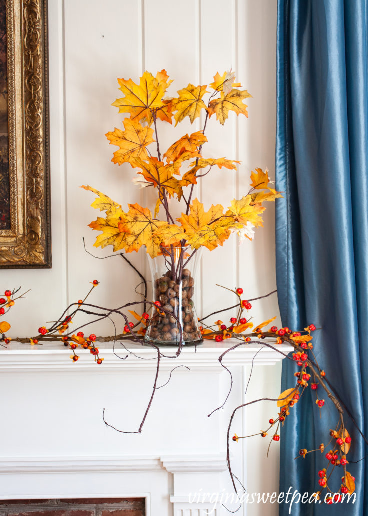 Traditional Fall Mantel - Sweet Pea