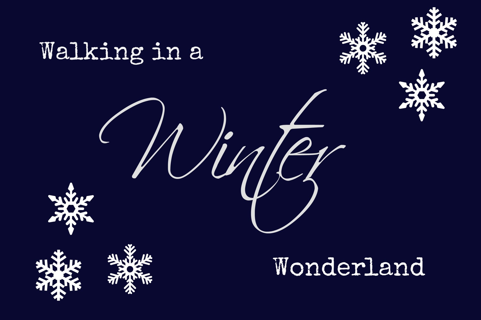 Walking in a Winter Wonderland Mantel + Free Printable - Sweet Pea
