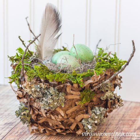 DIY Shredded Paper Nest - Sweet Pea