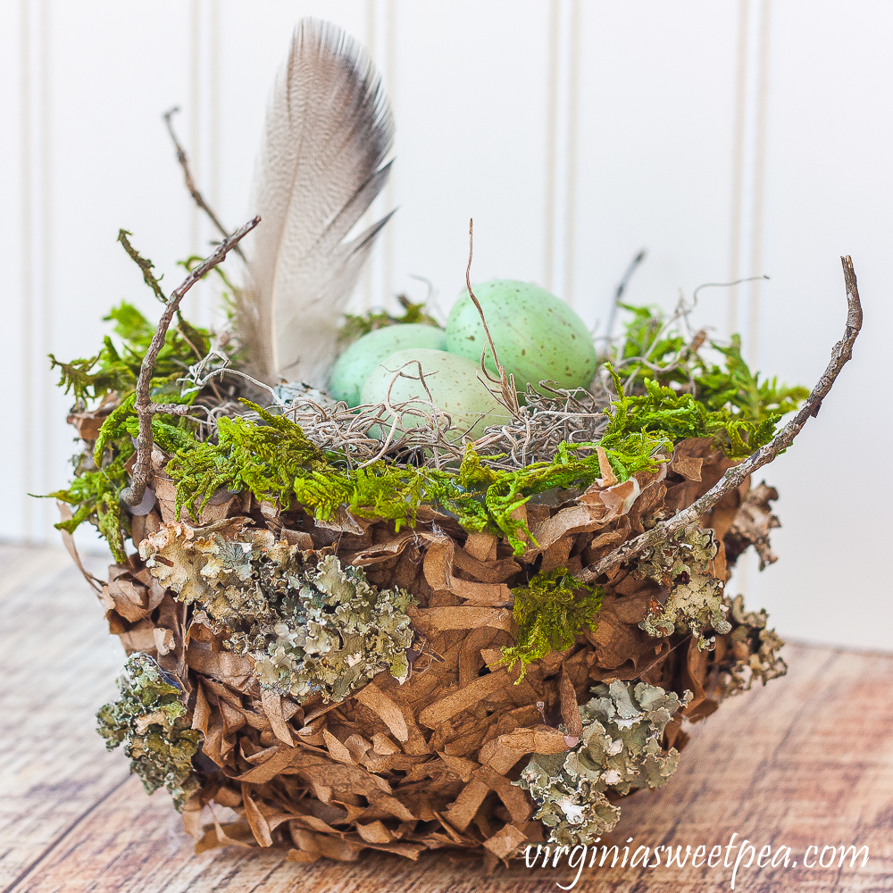 DIY Shredded Paper Nest - Sweet Pea