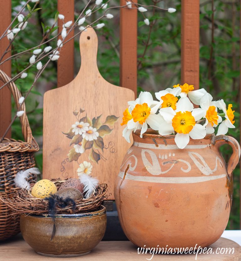 Garden Inspired Spring Vignette - Sweet Pea