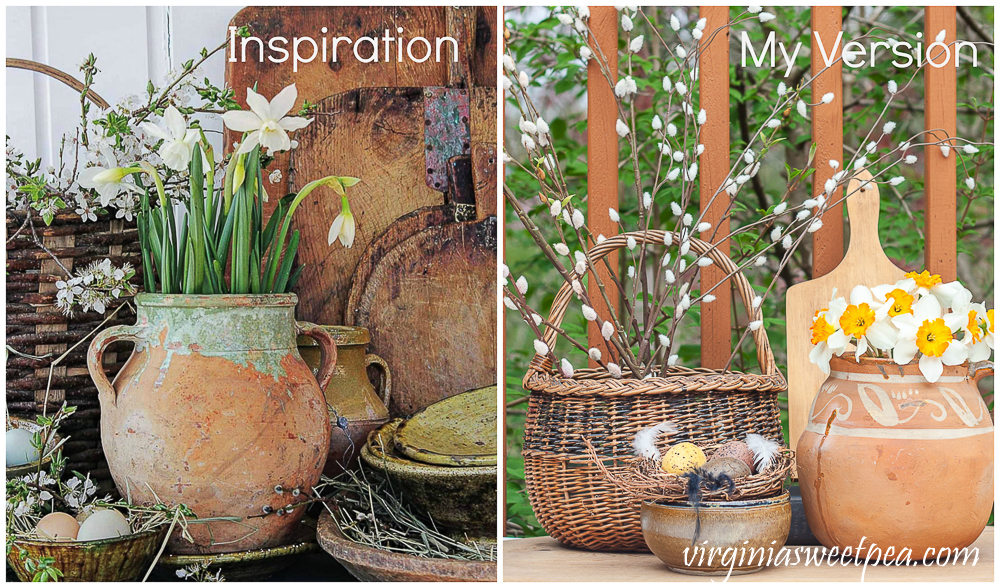 Garden Inspired Spring Vignette - Sweet Pea