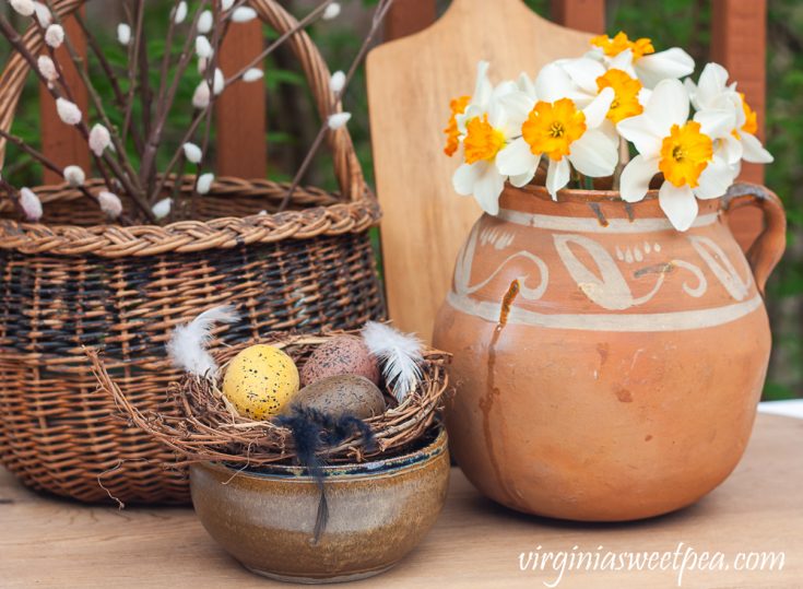 Garden Inspired Spring Vignette - Sweet Pea