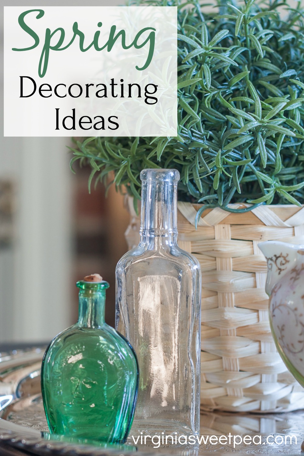 Spring Decorating with Pink and Green - Sweet Pea