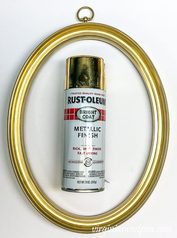 DIY Picture Frame Spring Wreath - Sweet Pea