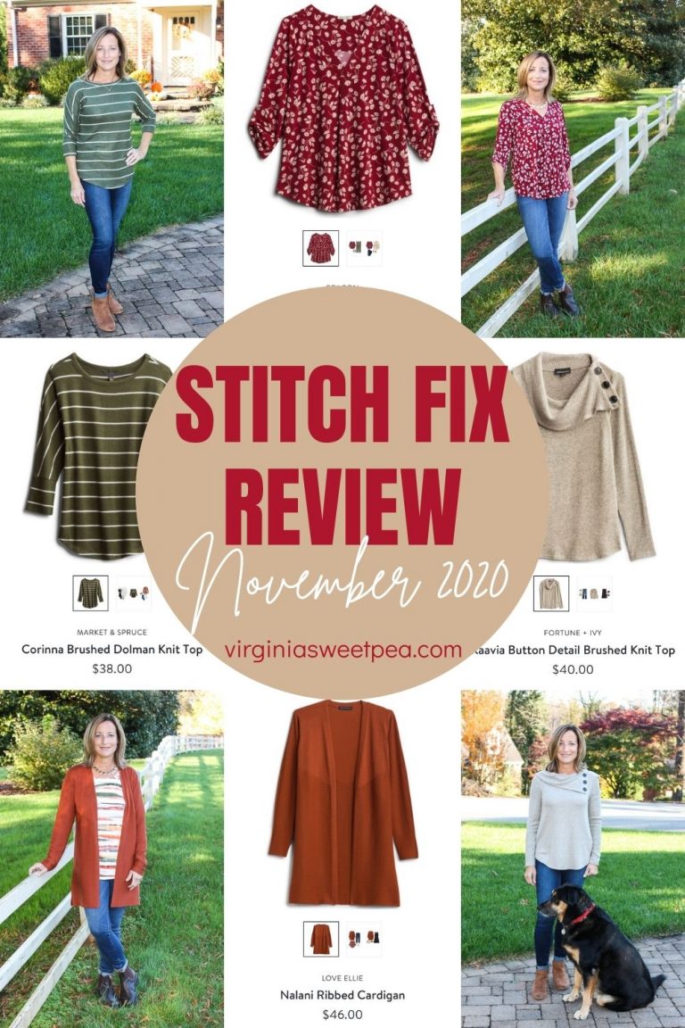 Stitch Fix Review for November 2020 - Fix #87 - Sweet Pea