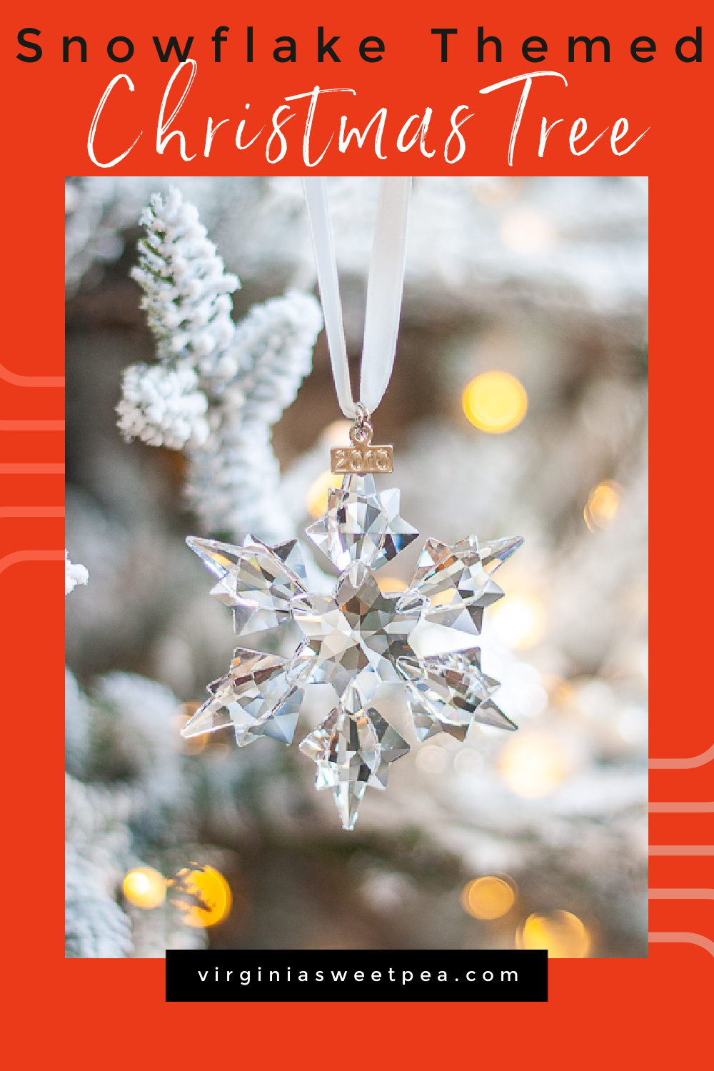 Winter Wonderland Christmas Tree with Swarovski Snowflake Ornaments ...