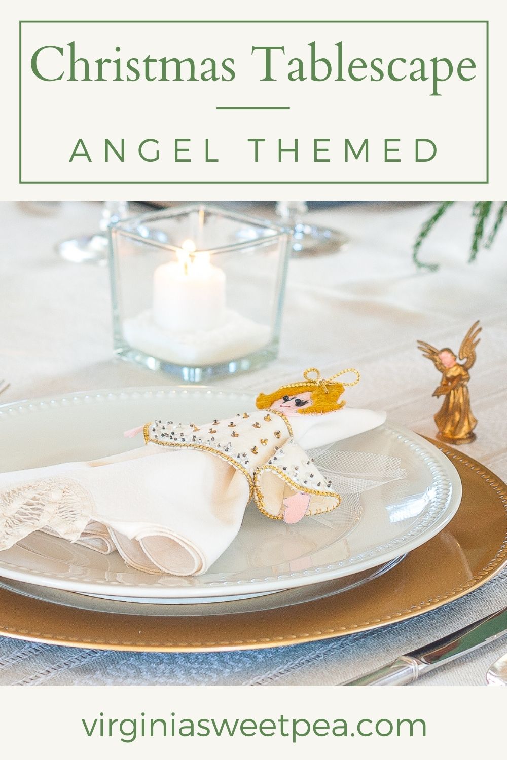 Angel Themed Christmas Table - Sweet Pea