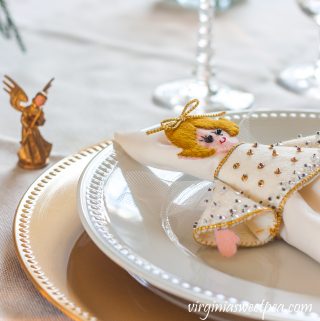 Angel Themed Christmas Table - Sweet Pea