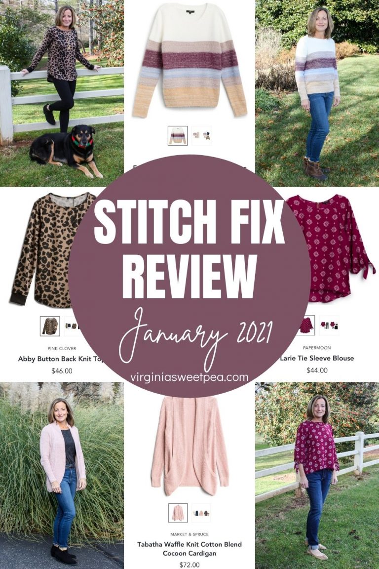 Stitch Fix Review for January 2021 - Fix #89 - Sweet Pea