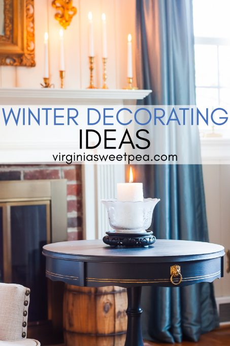 Winter Decorating Ideas - Living Room and Dining Room - Sweet Pea
