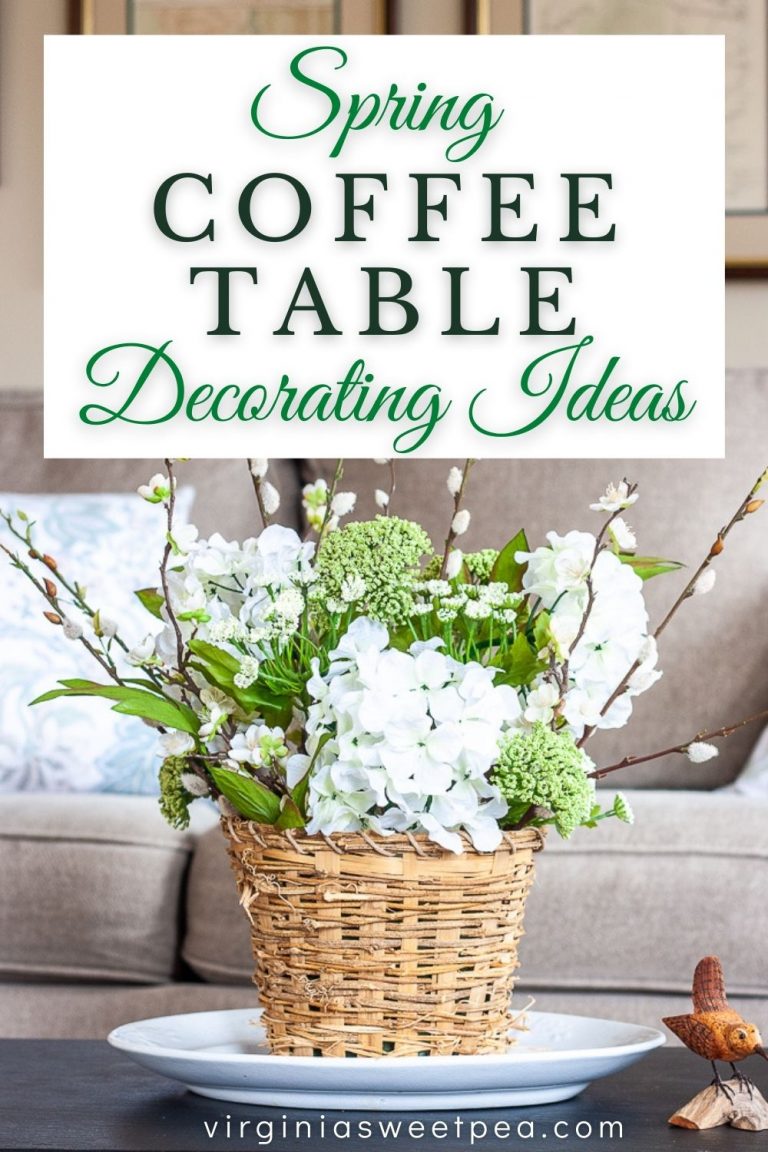 Spring Coffee Table Decor - Sweet Pea