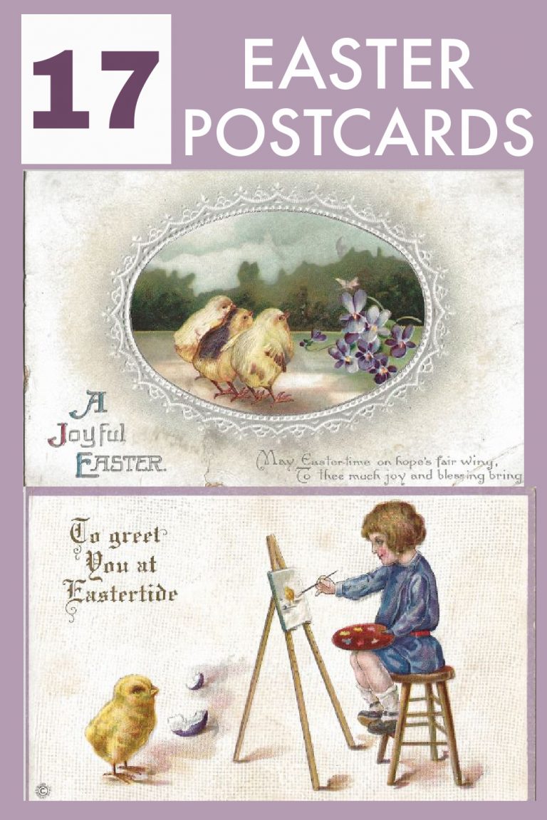 17 Antique Easter Postcards - Sweet Pea