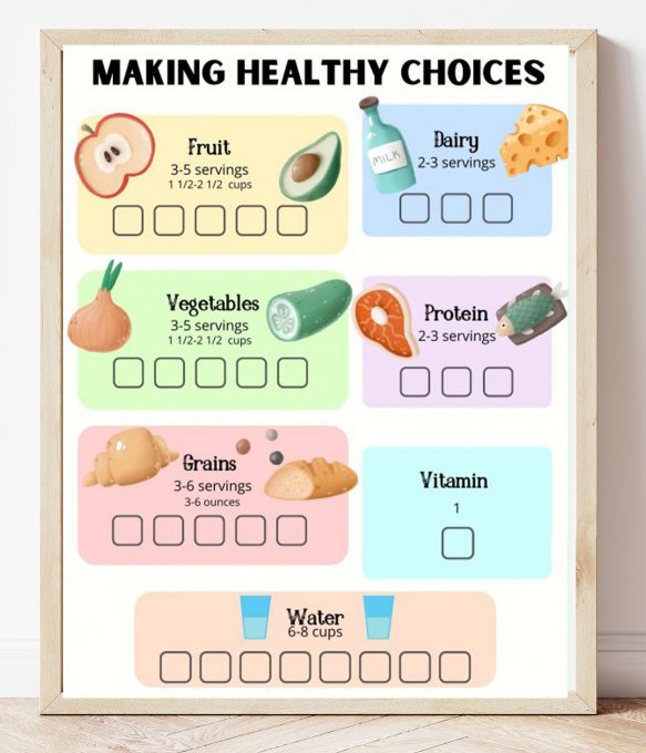 Free Printable Healthy Choice Food Tracker - Sweet Pea