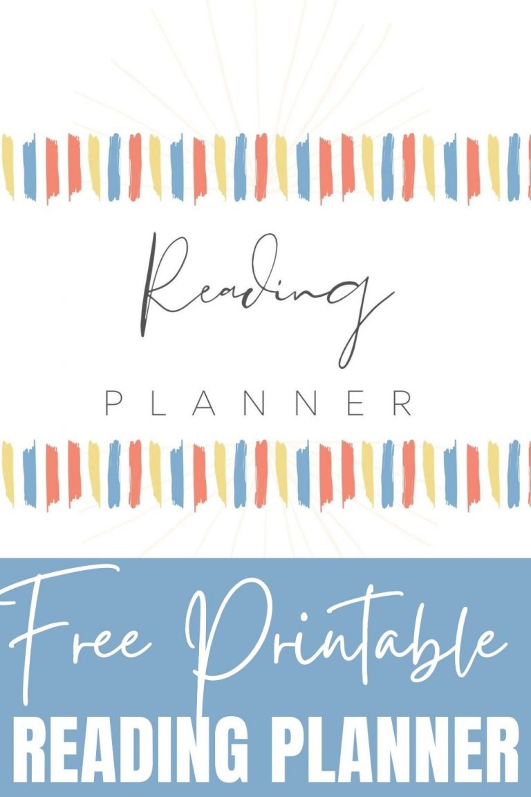 Free Printable Reading Planner - Sweet Pea