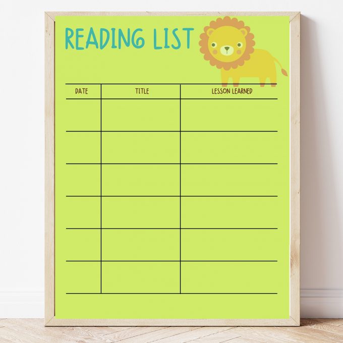 Free Printable Kids Planner - Sweet Pea