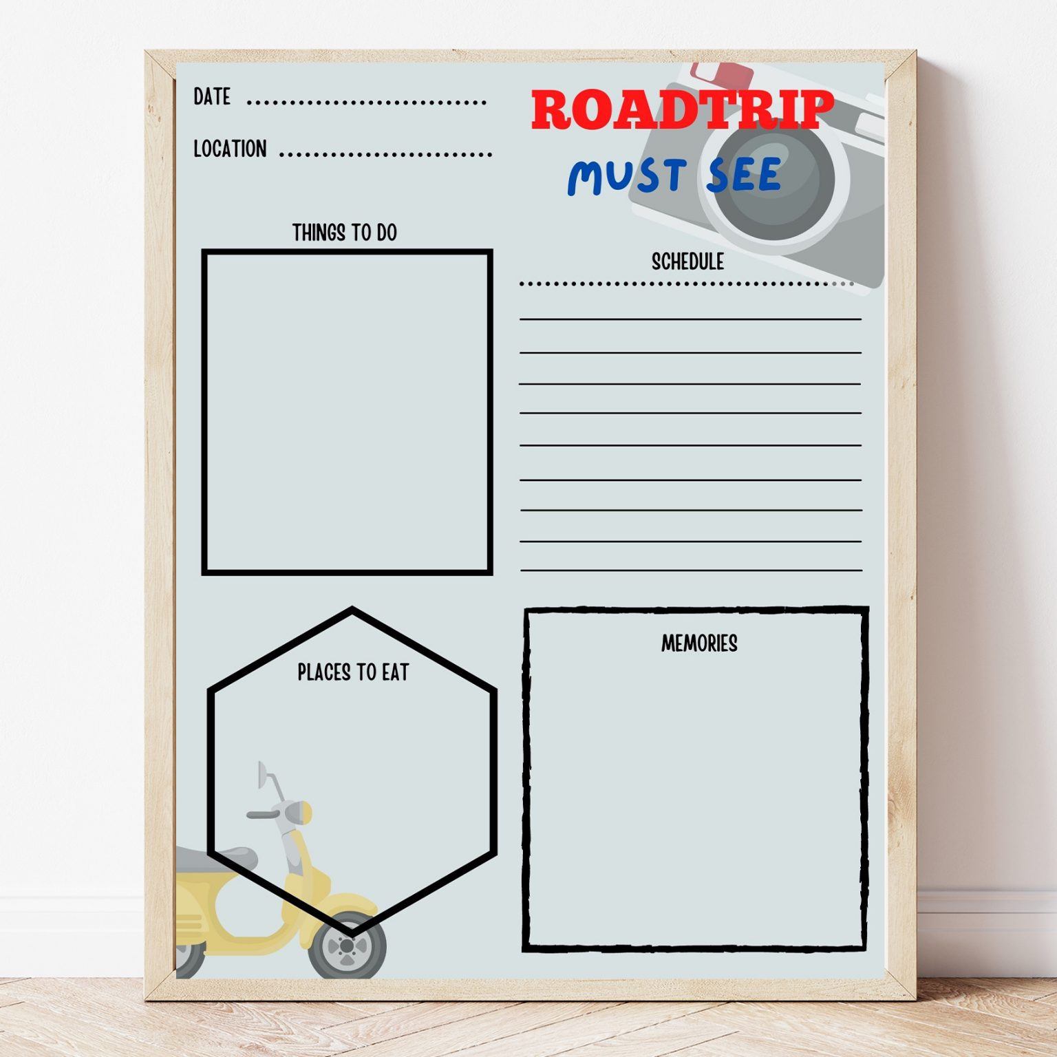 Free Printable Road Trip Planner - Sweet Pea