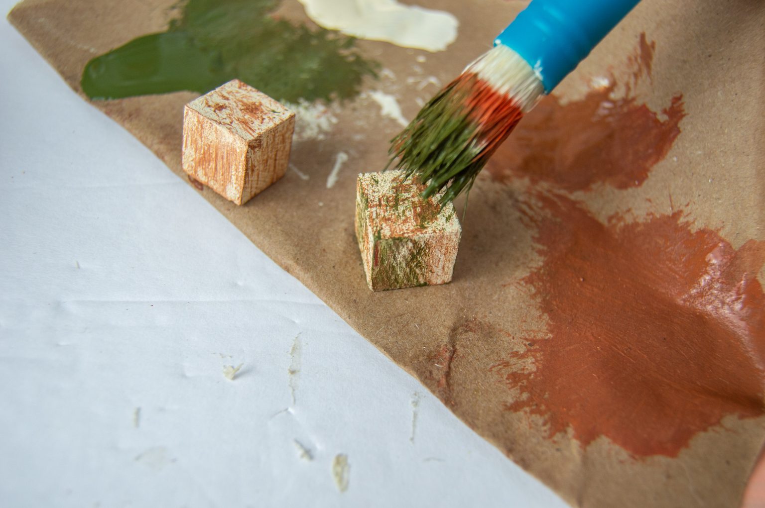 Dollar Tree Tumbling Tower Block Pumpkins - Sweet Pea