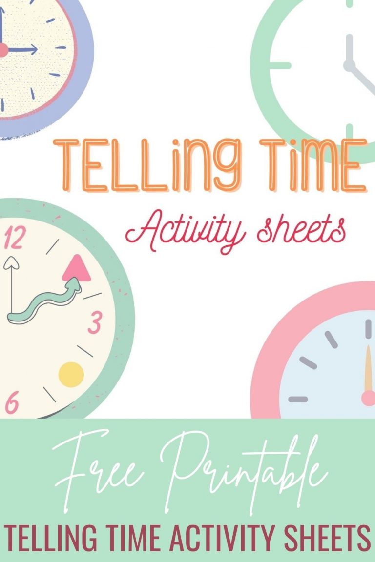 Free Printable Telling Time Activity Sheets - Sweet Pea