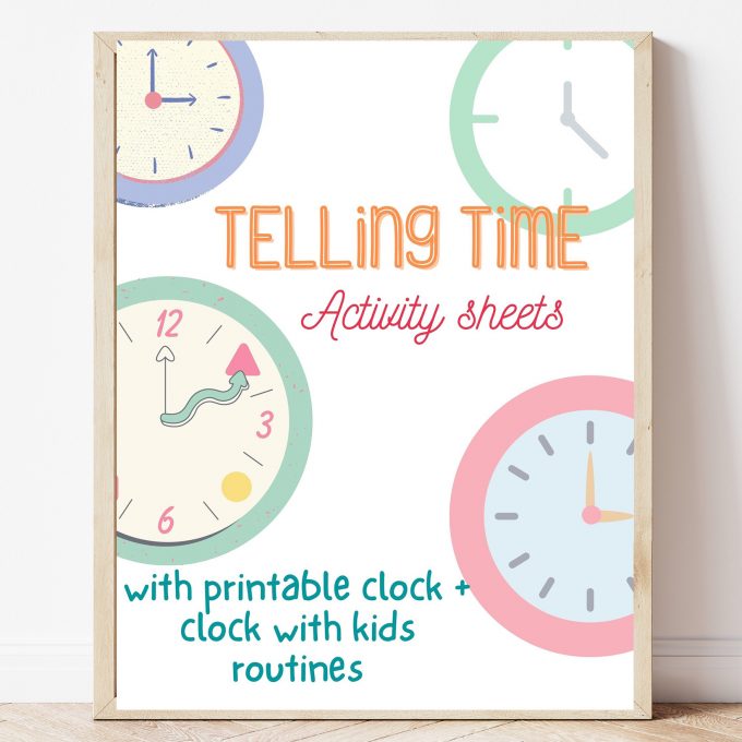Free Printable Telling Time Activity Sheets - Sweet Pea